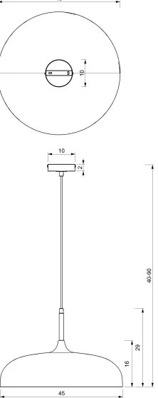 Brilagi - Lustr na lanku ABRAHAM 1xE27/60W/230V pr. 45 cm béžová