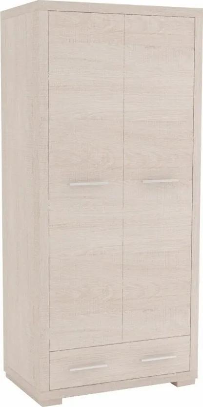 Casarredo - Komfort nábytek Šatní skříň VEGAS V-37, 2-dveřová, výběr barev | barva: jrs-santana-tmava