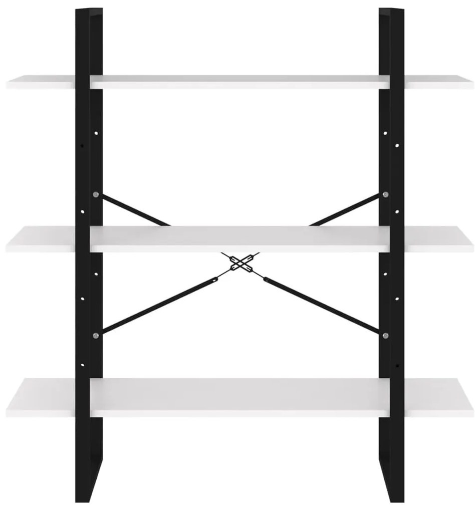vidaXL Marketos Knihovna bílá 100 x 30 x 105 cm kompozitní dřevo