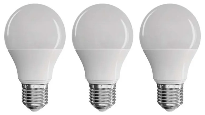 Neutrální LED žárovky v sadě 3 ks E27, 8,5 W, 230 V - EMOS