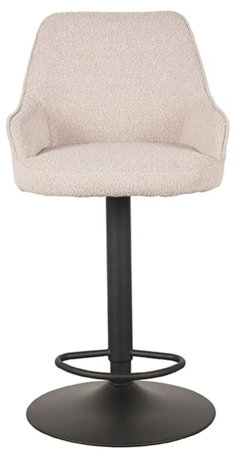 LABEL51 barová židle FENDER krémové bouclé CM-55.020
