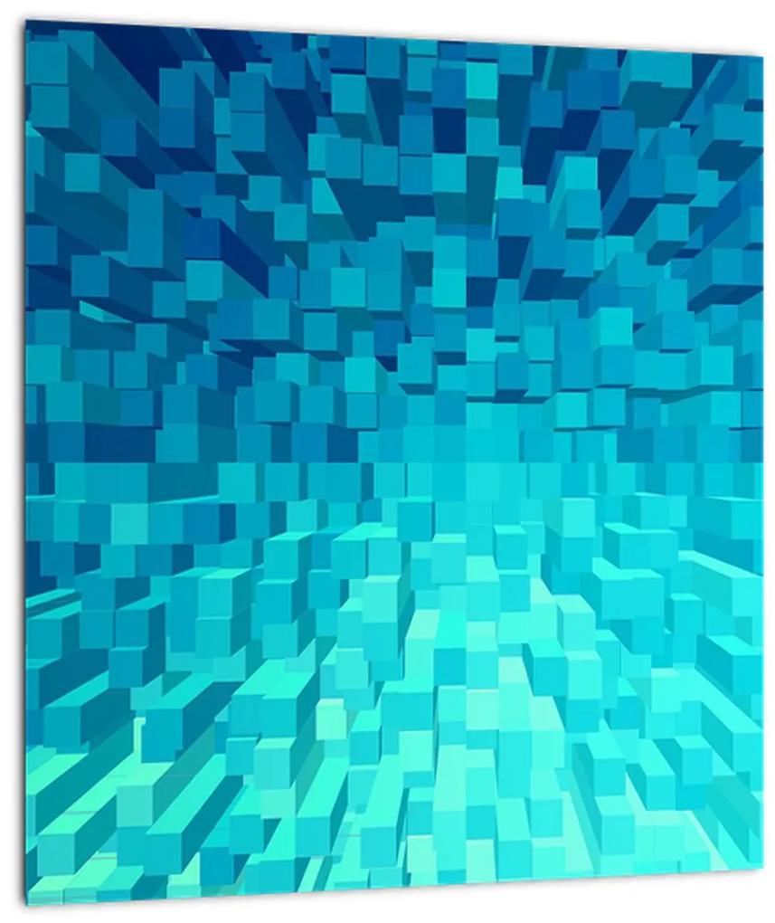 Obraz - abstraktní kostky (30x30 cm)