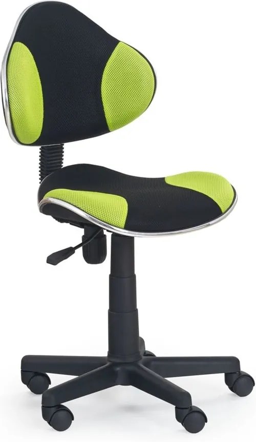 Halmar Dětská židle FLASH, černo-zelená