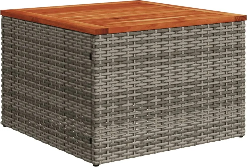 7dílná zahradní sedací souprava s polštáři šedá polyratan 3225025