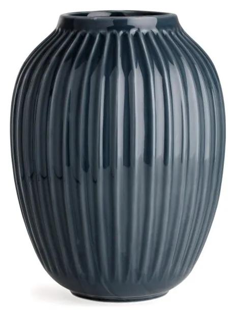 Antracitová kameninová váza Kähler Design Hammershoi, ⌀ 20 cm