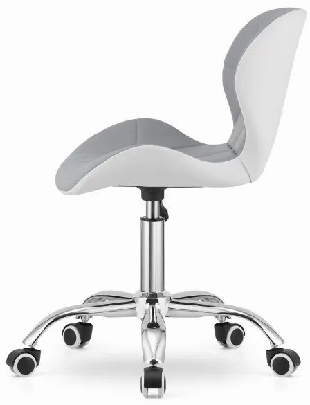 Kancelářská židle  AVOLA šedo - bílá