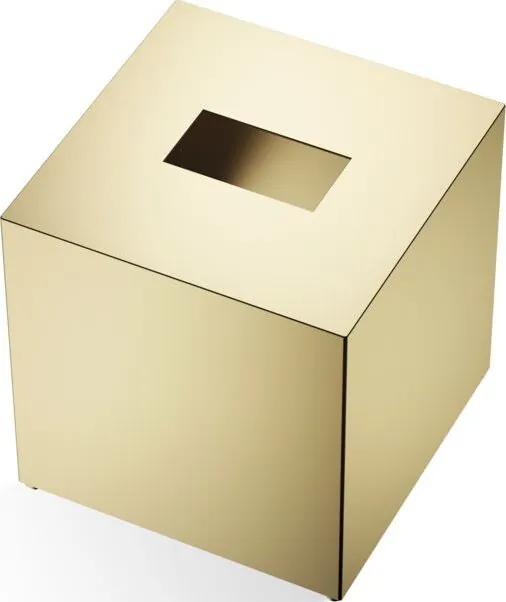 Box na kapesníky Corner čtvercový zlatý mat