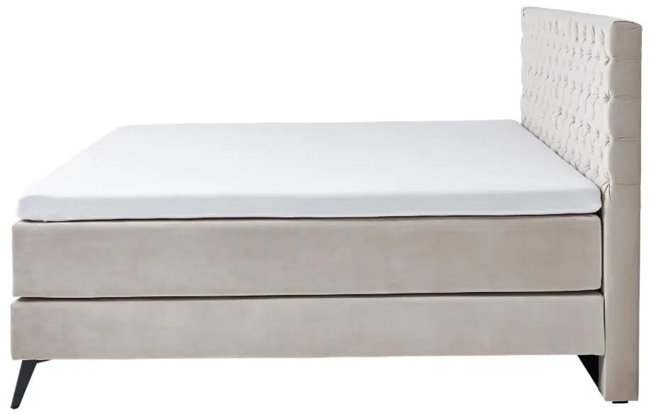 Boxspring postel oliver 160 x 200 béžová MUZZA