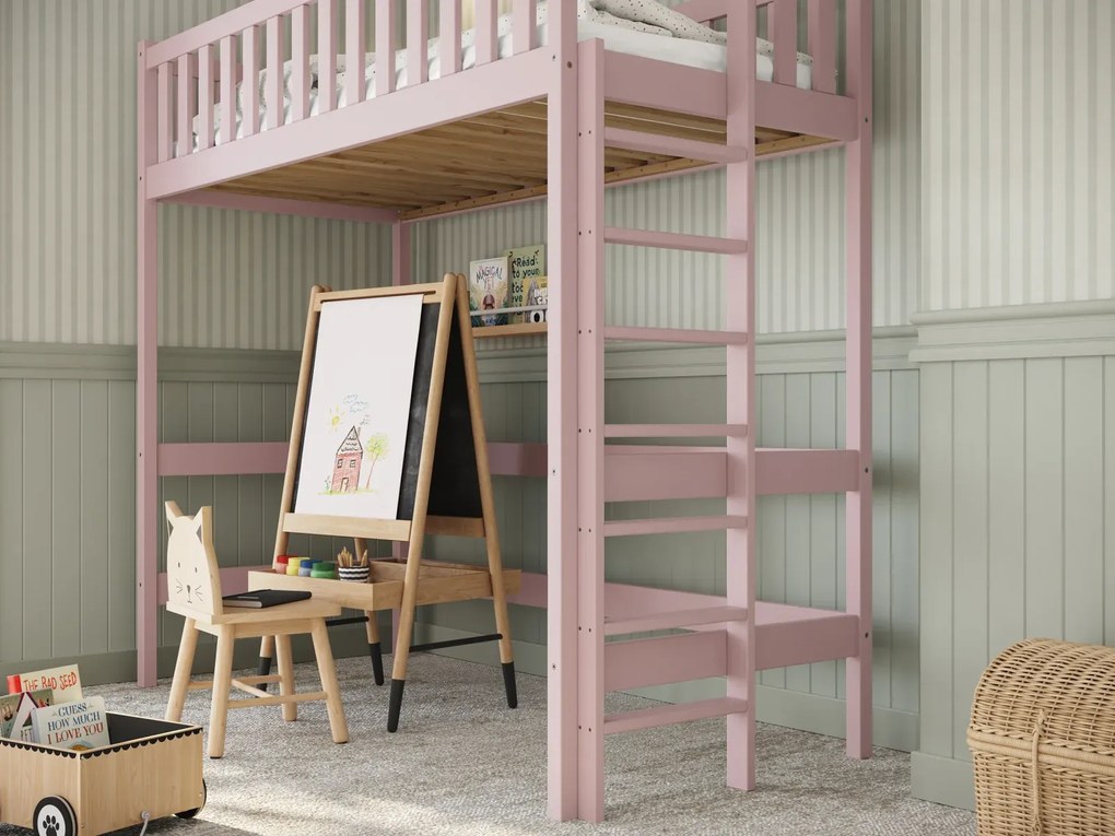 Rkids | Vyvýšená postel Livo Růžová