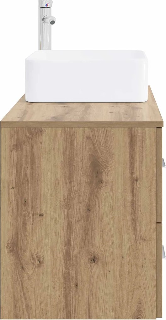 Sada koupelnového nábytku 2 ks Dub artisan Kompozitní dřevo 3403967