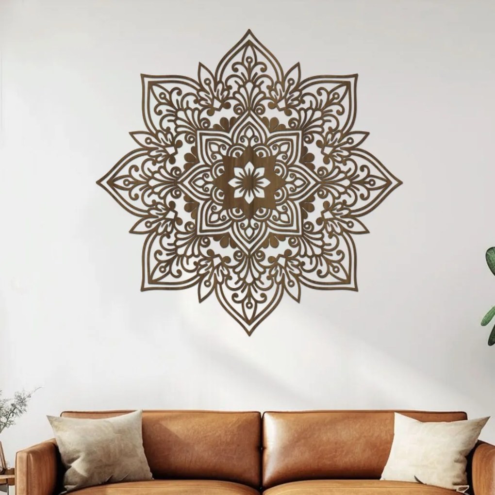 dřevo života Mandala na zeď PŘÁTELSTVÍ Zvolte barvu dekoru: Horský dub, Zvolte rozměr Ø (cm): 40