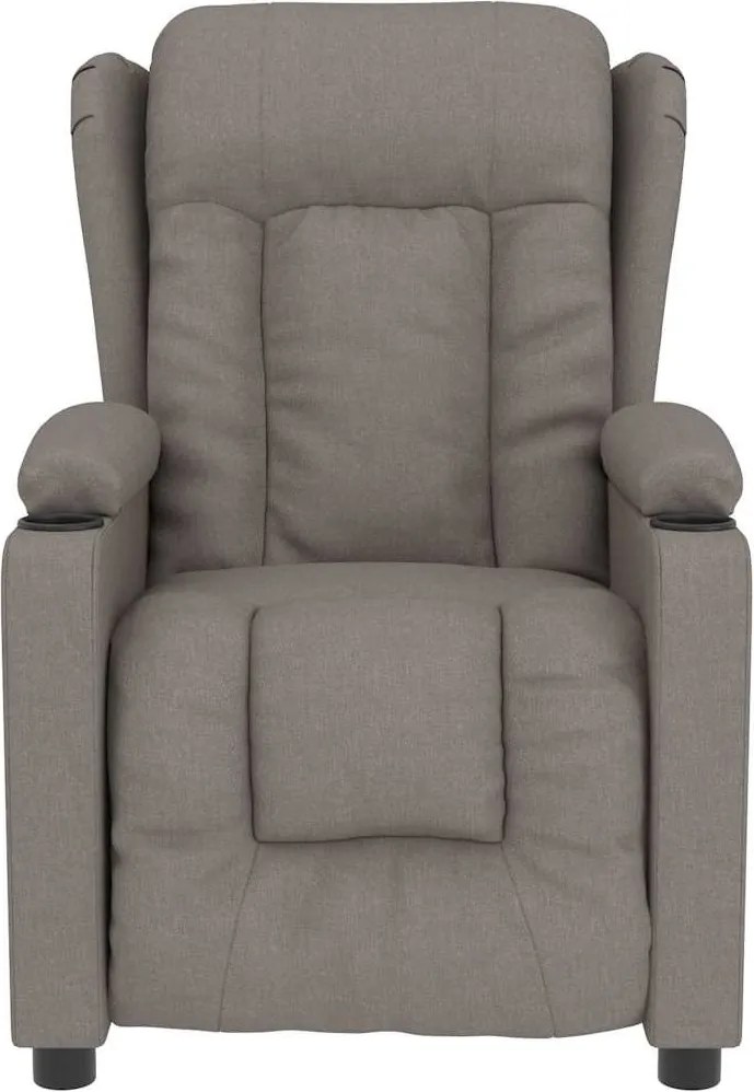 Masážní křeslo taupe textil 339066