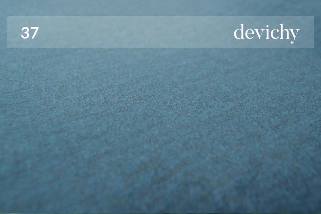 Třímístná pohovka chloe 204 cm samet modrá MUZZA