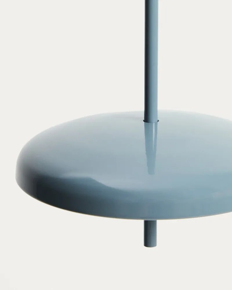 Modré LED stmívatelné závěsné svítidlo s kovovým stínidlem ø 16 cm Porte – Kave Home