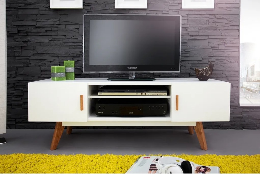 Inviro TV stolek Vacio 120cm bílá