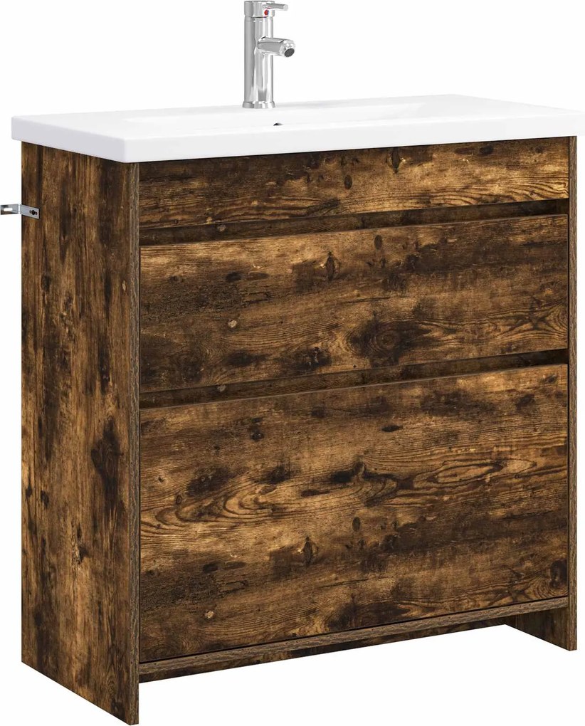 Sada koupelnového nábytku Kouřový dub 81 x 40 x 84,5 cm 3404270
