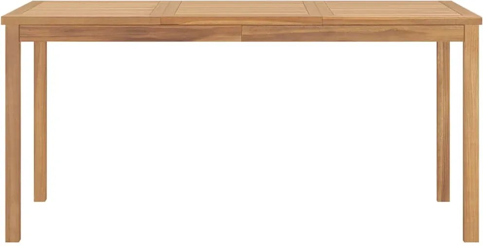 Zahradní jídelní stůl 160 x 80 x 77 cm masivní teakové dřevo 315620