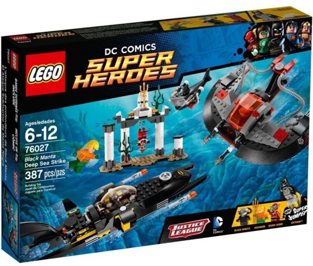 Lego super heroes 76027 hlubinný útok černé manty
