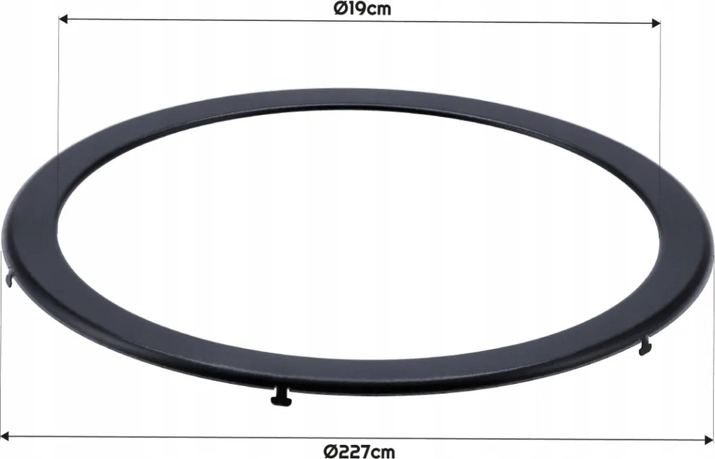 LED zapuštěný panel - 19w 2000lm 4000k + černý rám