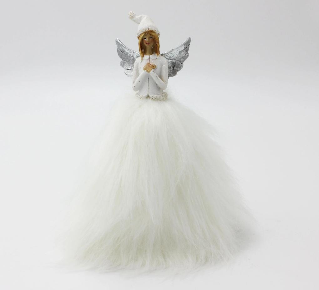 Anděl s huňatou sukní PP0177