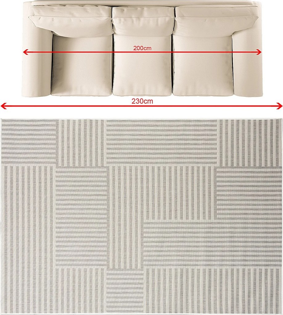 Koberec Mellow Gray I šedý 160x230 cm