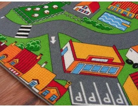 Dětský koberec LITTLE VILLAGE Ulice