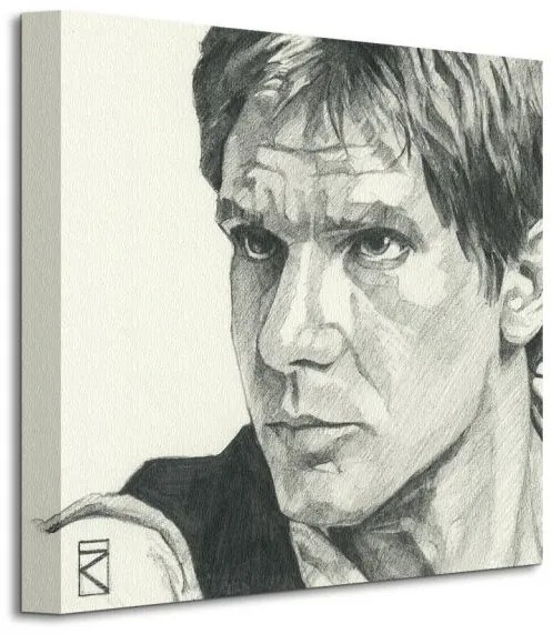 Art Group Obraz na plátně Star Wars Han Solo Sketch 30x30cm