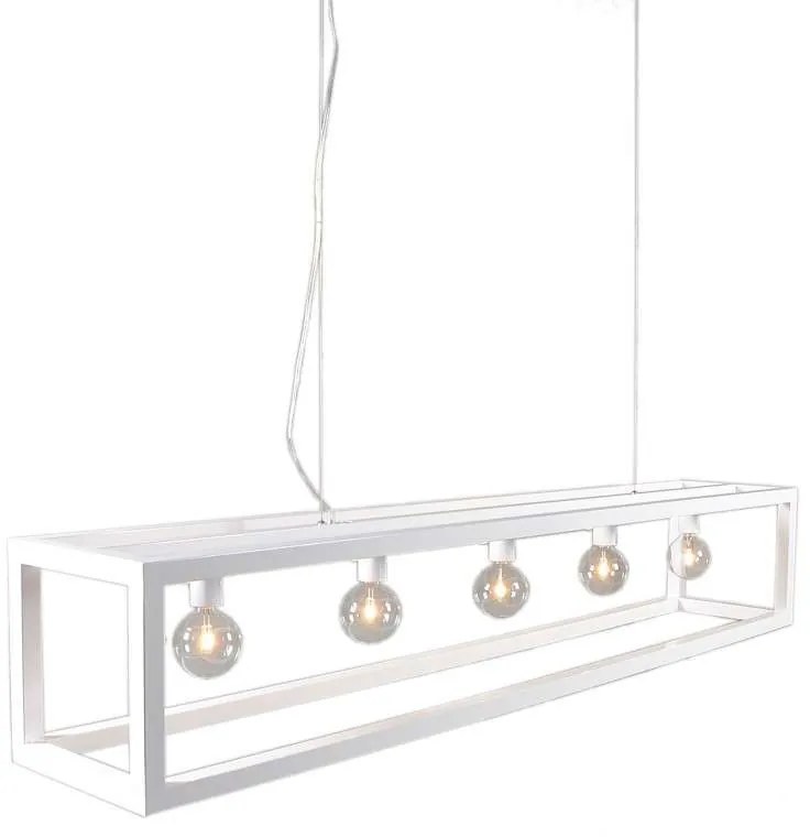 Závěsná lampa Cage 5 bílá (POUZE K ODBĚRU)