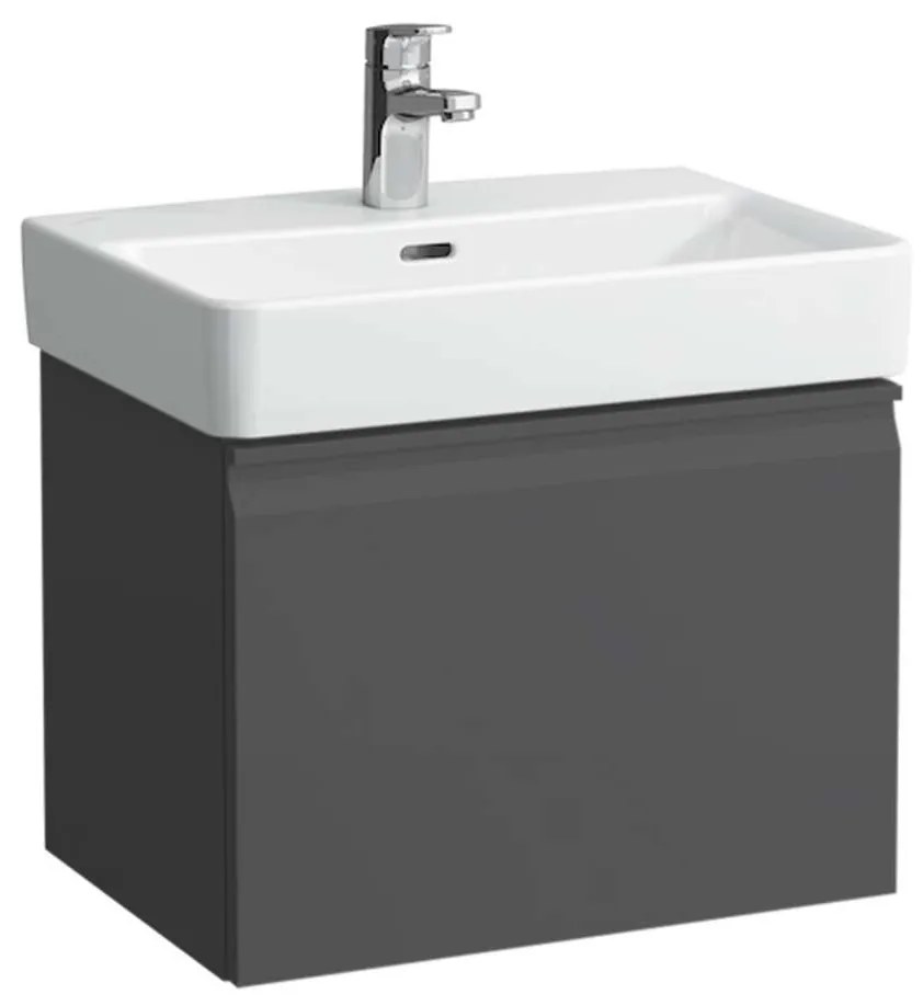 Laufen Pro S - Umyvadlová skříňka, 51x37x39 cm, 1 zásuvka, grafit mat H4830210954801