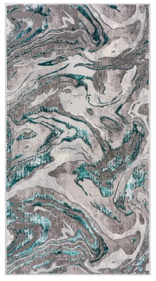 Šedo-modrý koberec Flair Rugs Marbled, 120 x 170 cm
