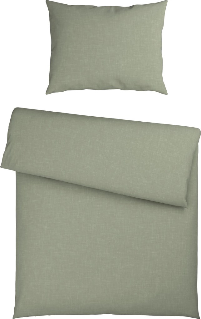 XXXLutz POVLEČENÍ, flanel, zelená, 140/200 cm Esposa - Povlečení - 005031038401