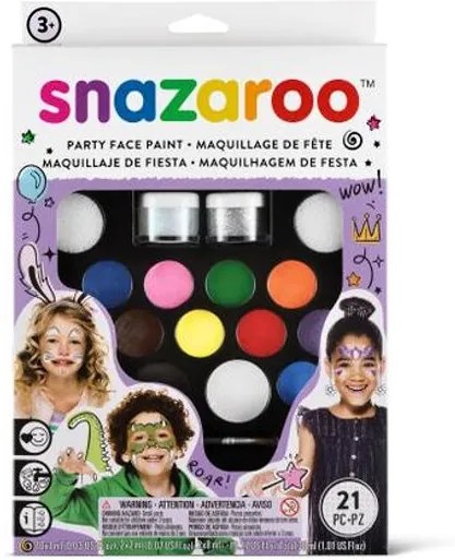 Snazaroo obličejové barvy - Velká sada Party Pack