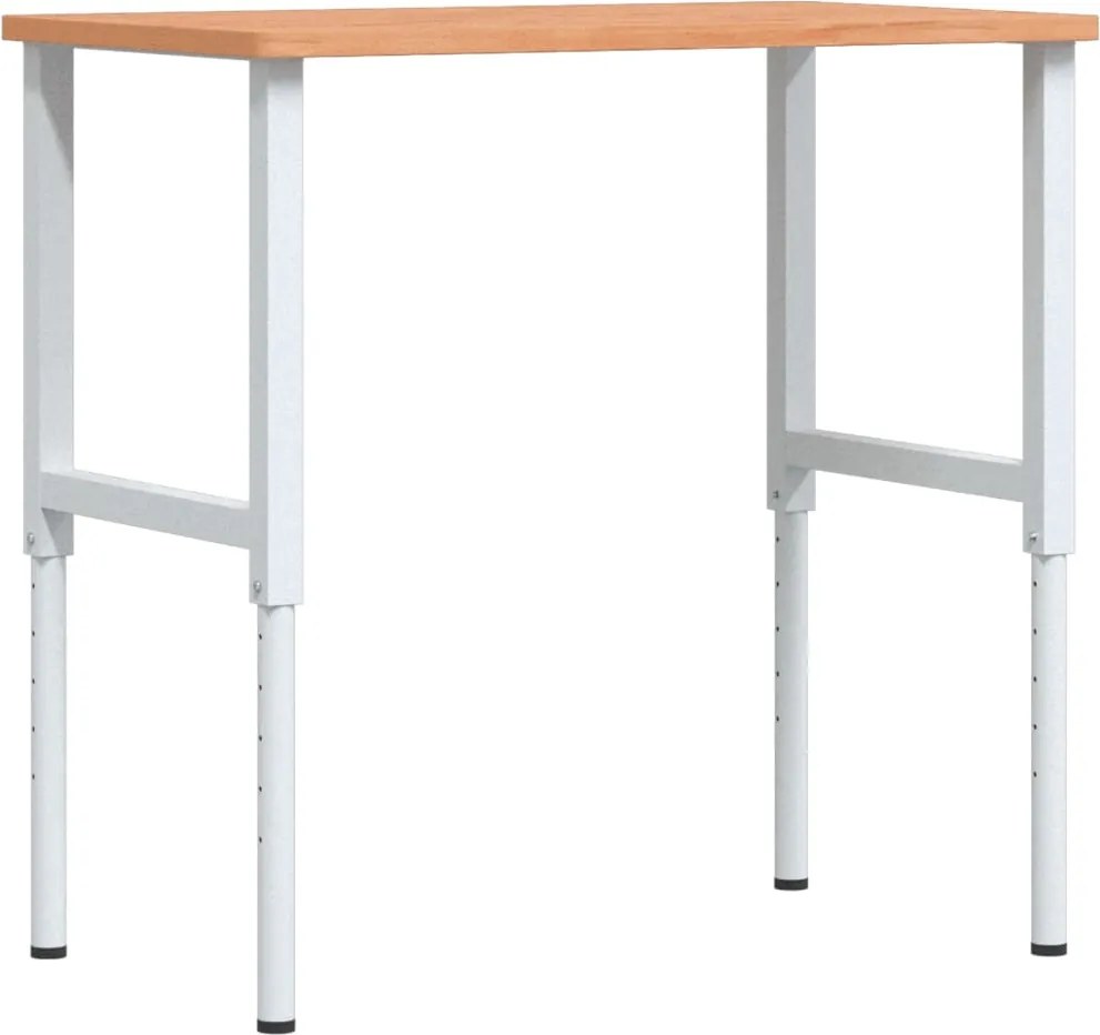 Pracovní stůl 100 x 60 x (71,5–98) cm masivní buk obdélníkový 3309706