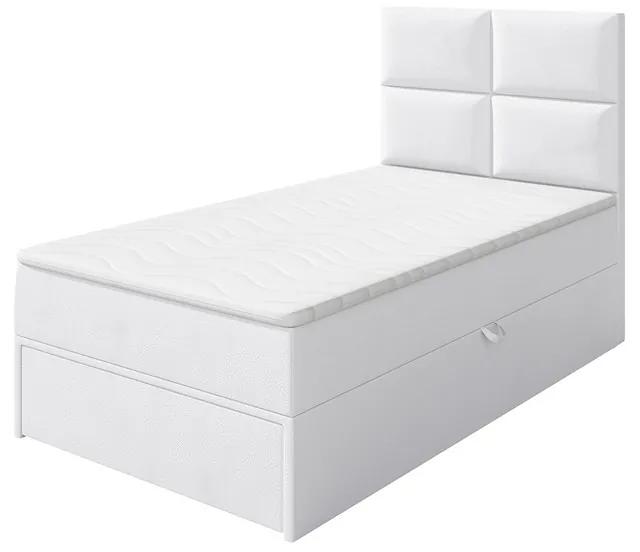 Kontinentálni postel Hudson Lux 1, Strana: pravá, Rozměr postele: 90x200, Potah:: Muna 19