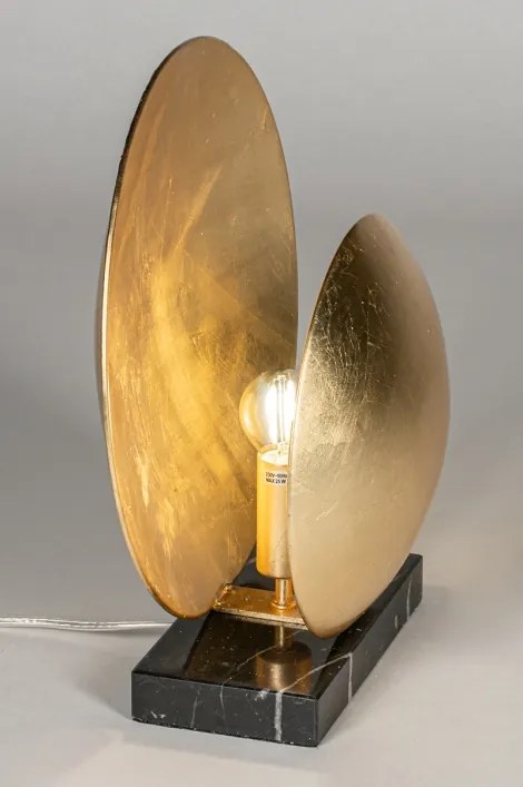 Stolní lampa Moormann Gold and Black Marmor