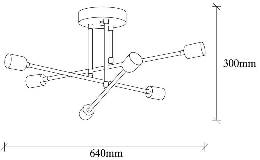 Závěsné svítidlo v bronzové barvě Opviq lights Flower