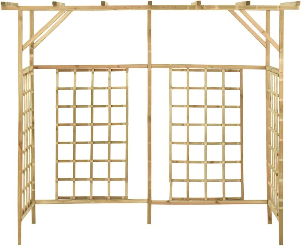 Zahradní pergola pro tři popelnice impregnované borové dřevo 316064