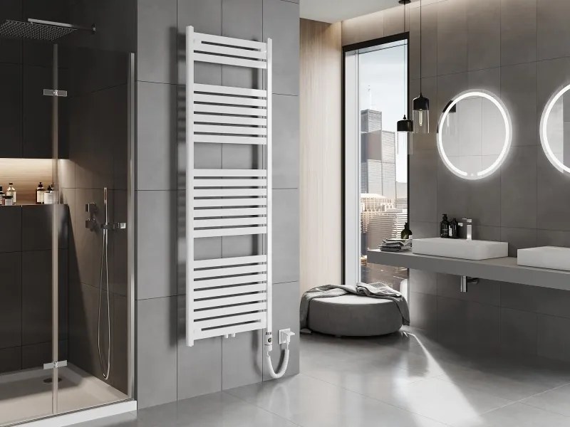 Mexen Uran, elektrické topné těleso 1800x600 mm + topná tyč 900 W, bílá, W105-1800-600-2900-20