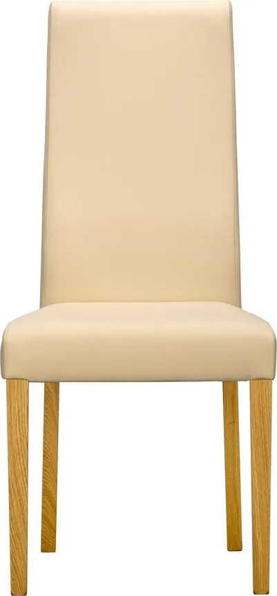 Casarredo - Komfort nábytek Dřevěná jídelní židle LUCERA, Novel výběr barev, (2ks) | barva: szy-dub-koňak,potah: novel 12
