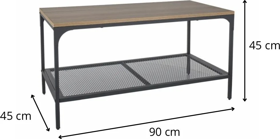 Konferenční stolek Lex dub/černý