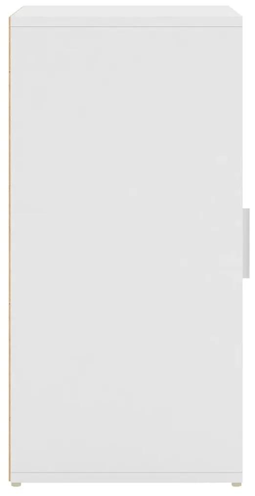Botník bílý 32 x 35 x 70 cm dřevotříska - Default Title