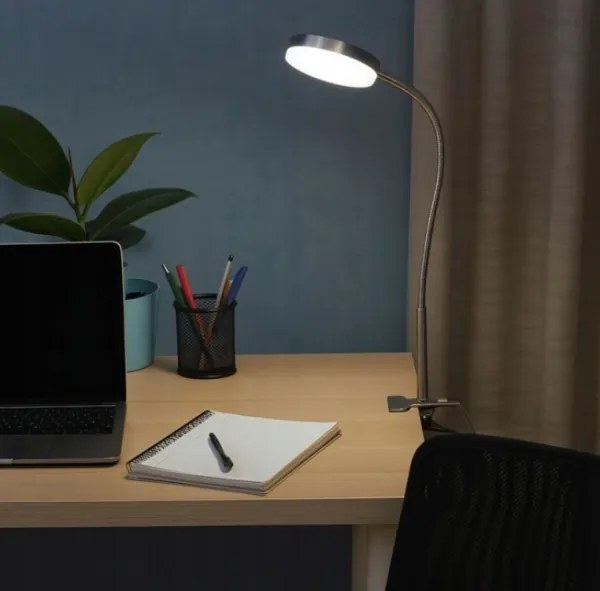 LED Lampa s klipem LED/3,2W/230V matný chrom