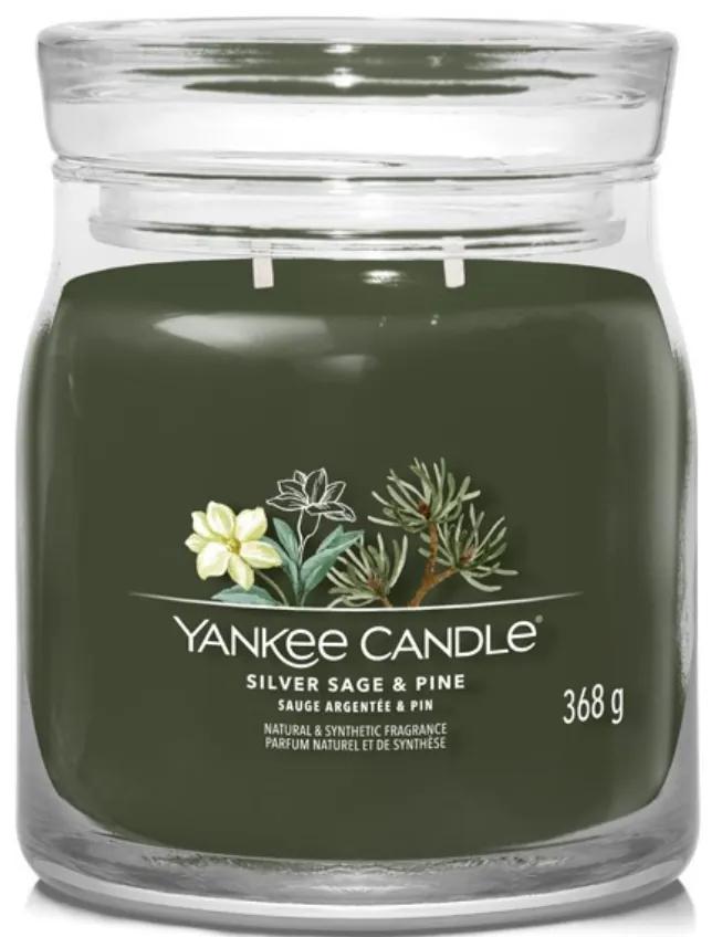 OnaDnes -20% Střední vonná svíčka Yankee Candle Sage & Pine Signature