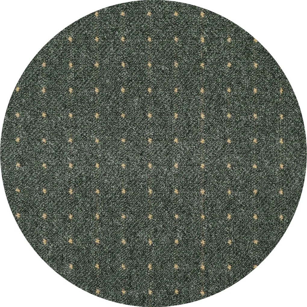 Condor Carpets, AKCE: 80x80 (průměr) kruh cm Kusový koberec Udinese zelený kruh, zelená, chodba / předsíň