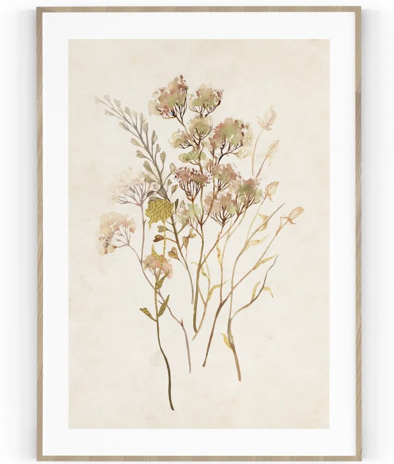 Plakát / Obraz Flowers Pololesklý saténový papír A4 - 21 x 29,7 cm
