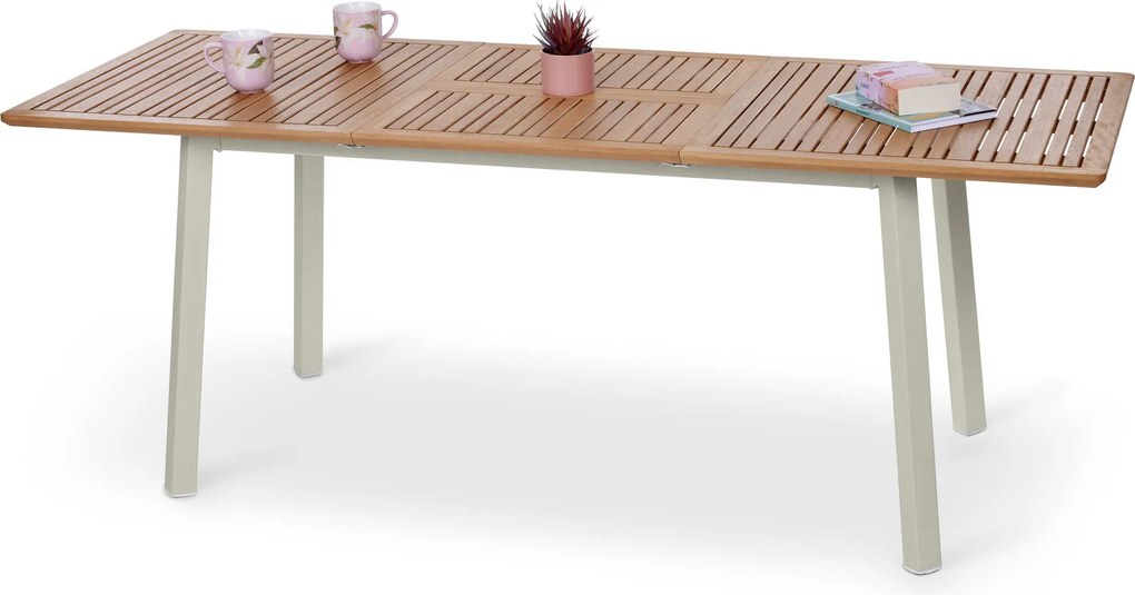 Tchibo - Prostorově úsporný rozkládací zahradní stůl »Liska«, cca 140–200 x 75 cm