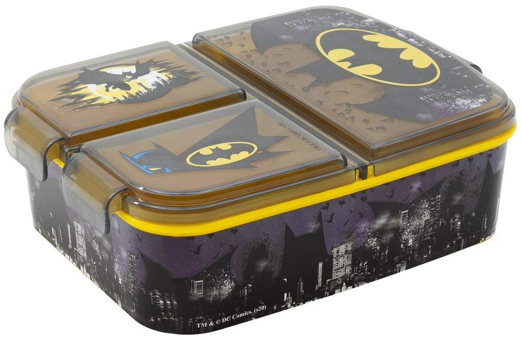 Multibox na svačinu Batman - DC Comics se třemi přihrádkami