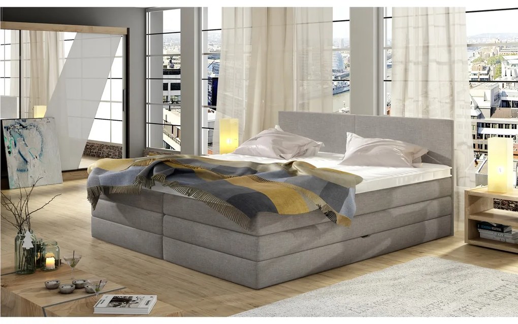 Boxspring postel Emma 160 x 200 -  Akce