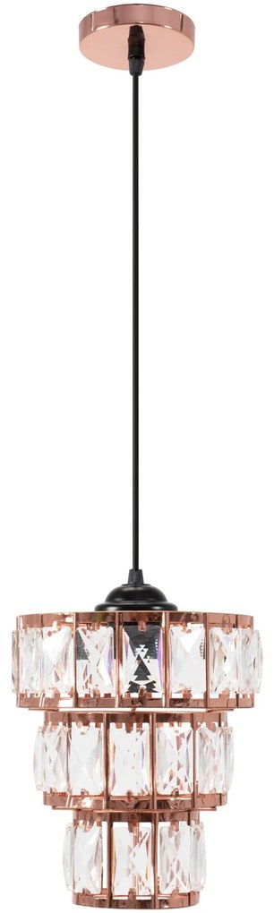 Toolight, závěsné svítidlo 1xE27 APP1104-1CP, růžové zlato, OSW-06330