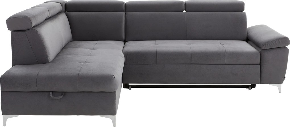 XXXLutz ROHOVÁ SEDAČKA, textil, tmavě šedá Carryhome - Sedací soupravy - 002427000601